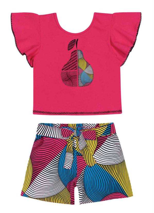 Conjunto Infantil Feminino Rosa - Nanai