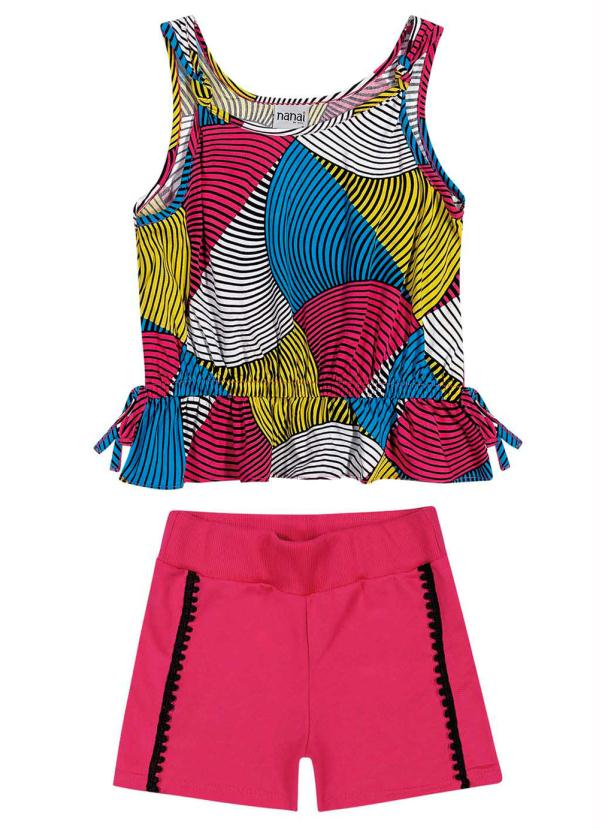 Conjunto Infantil Feminino Rosa - Nanai