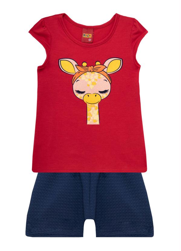 Conjunto Infantil Feminino Vermelho - Kyly