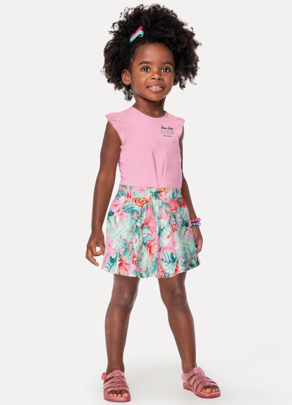 Conjunto Rosa Super Girls Club Menina - Carinhoso