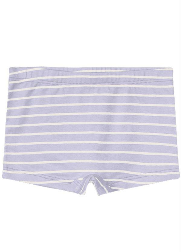 Calcinha Boxer Infantil Menina Cotton Lilás - Brandili