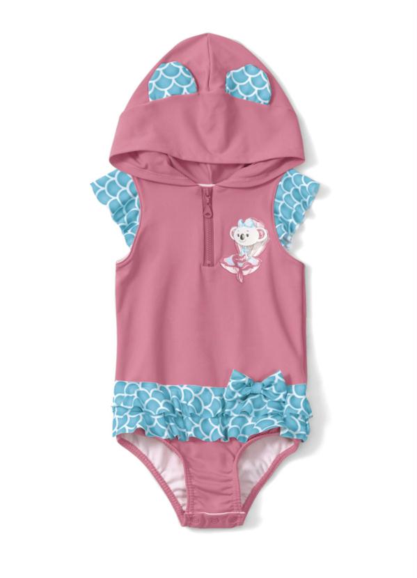 Maiô Rosa Menina - Lilica Ripilica