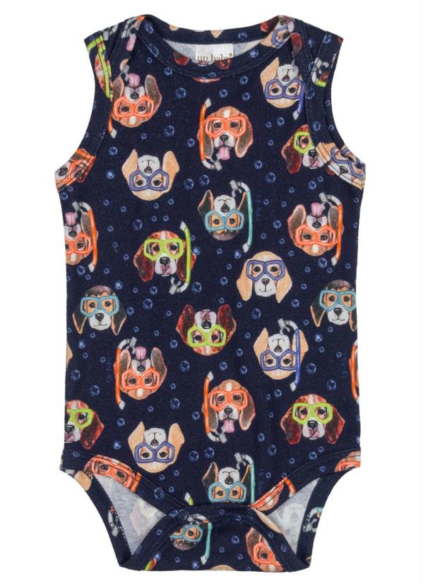 Body para Bebê Estampado Azul - Up Baby