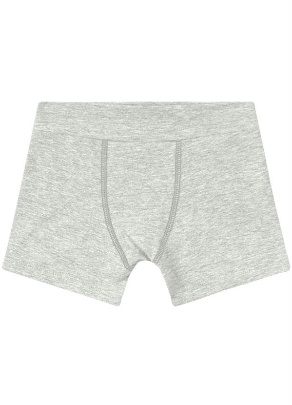 Brandili - Cueca Boxer Infantil Menino em Cotton (Cinza)