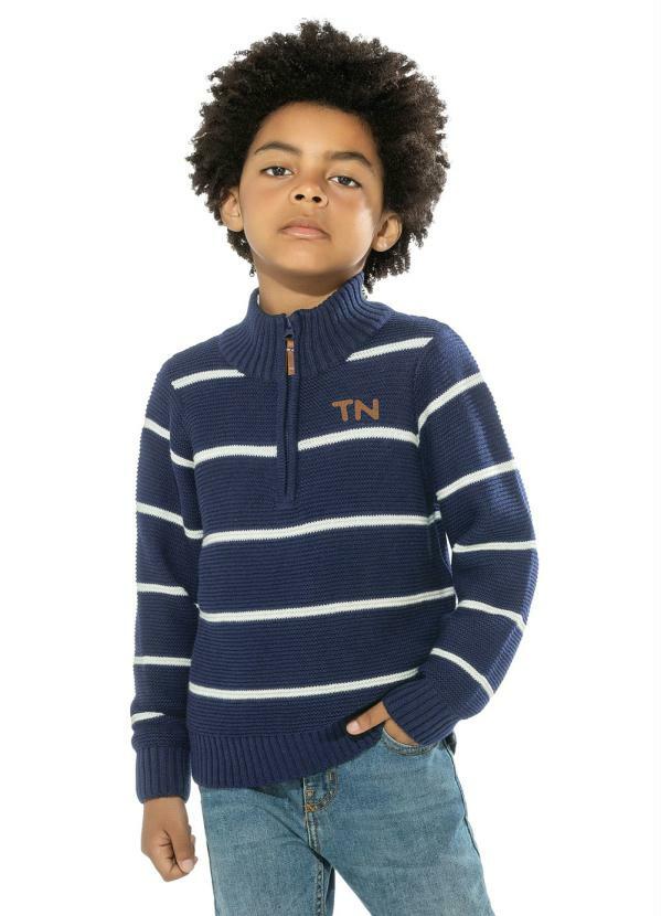 Suéter Infantil Masculino Azul - Trick Nick