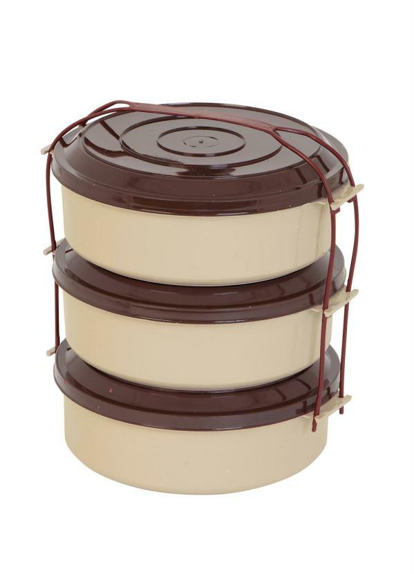 Kit Marmitas Marrom 3 Peças - Lar&Lazer