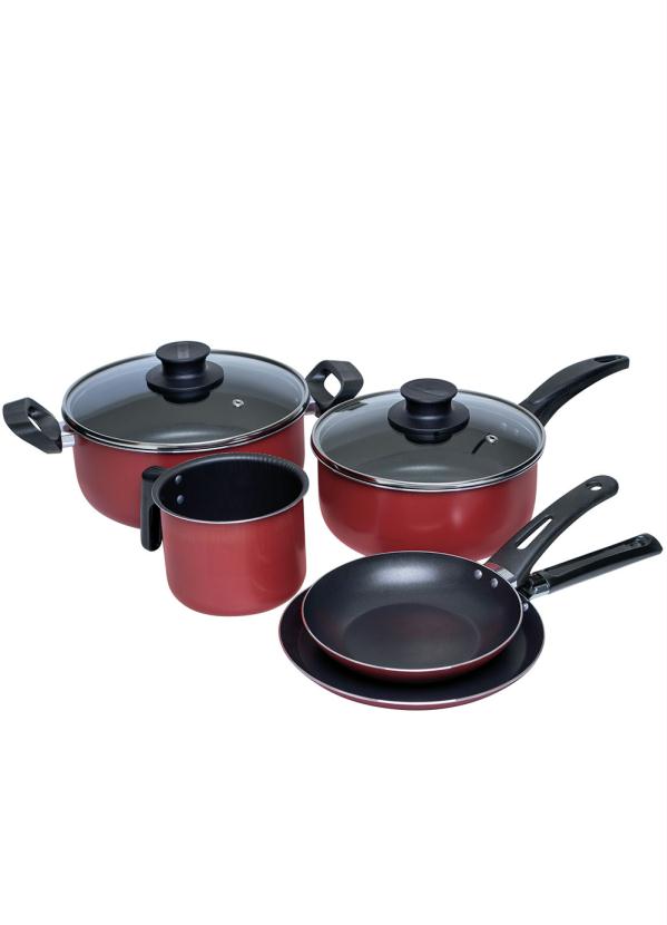 Kit Panelas Acerola 5 Peças - Lar&Lazer